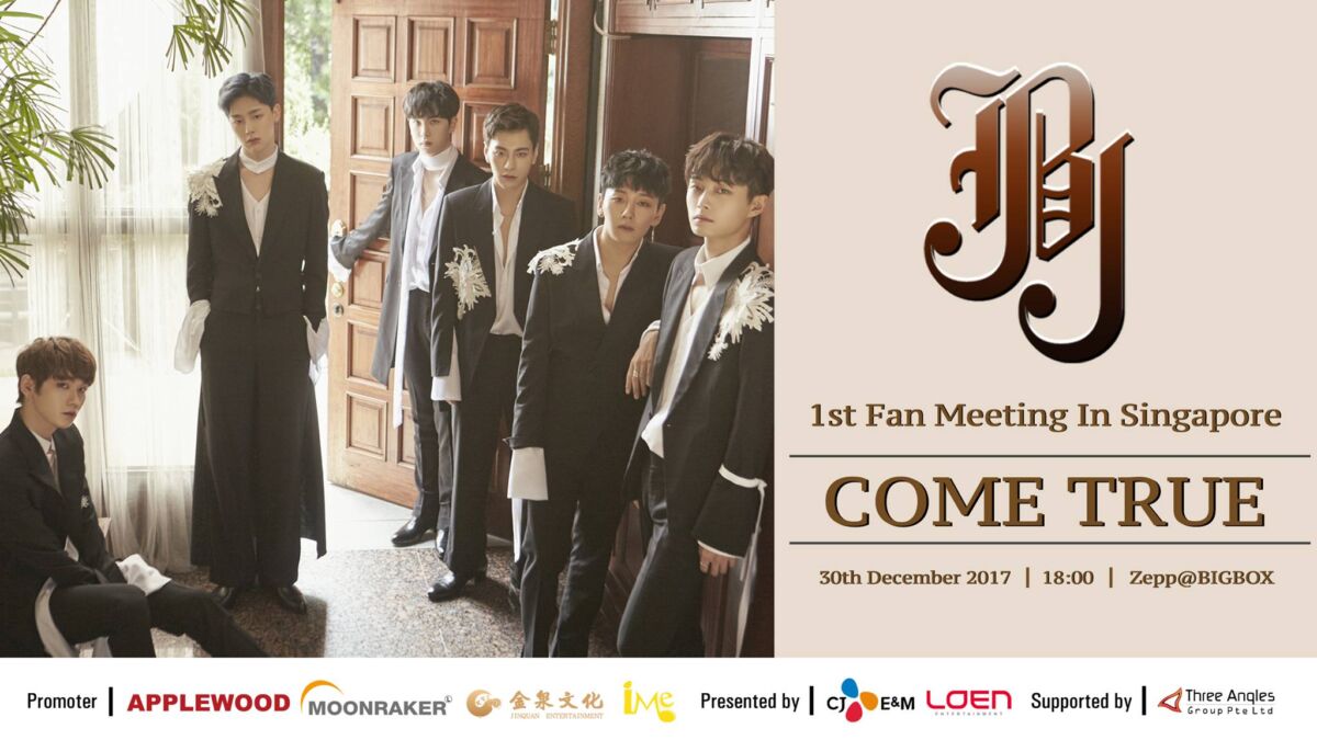 [UPCOMING EVENT] JBJ ‘COME TRUE’ First Fan Meeting in Singapore - The ...