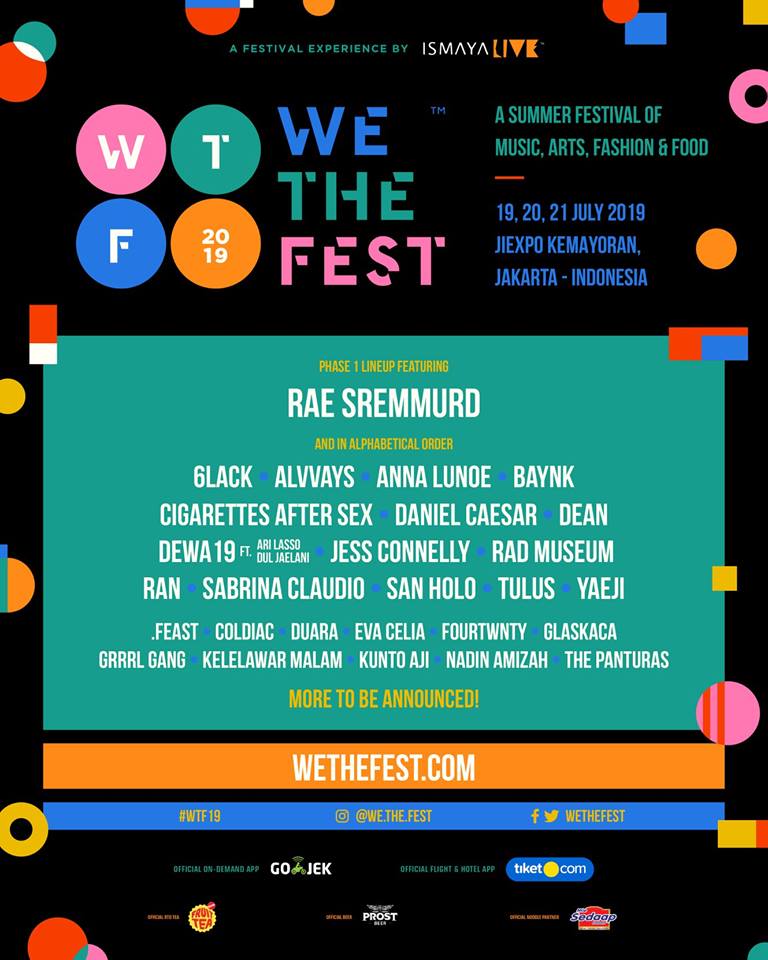 [UPCOMING EVENT] Dean and Rad Museum at WE THE FEST 2019 in Jakarta ...