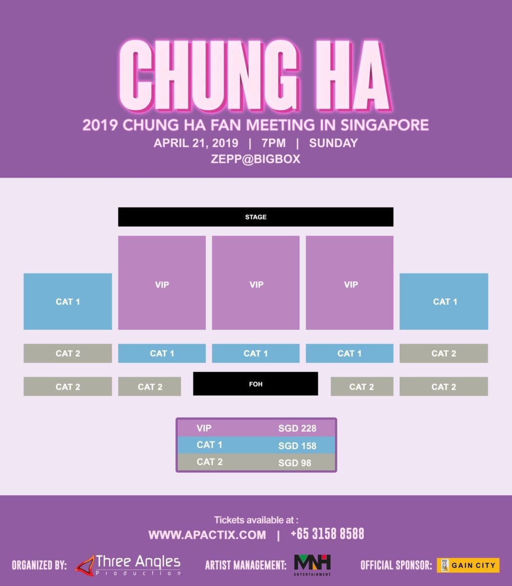 [UPCOMING EVENT] 2019 CHUNG HA Fan Meeting in Singapore – The Seoul Story