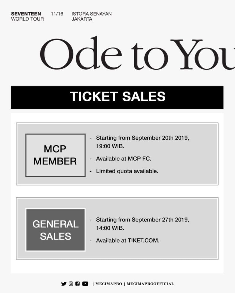[UPCOMING EVENT] SEVENTEEN World Tour in Jakarta, Manila and Kuala ...