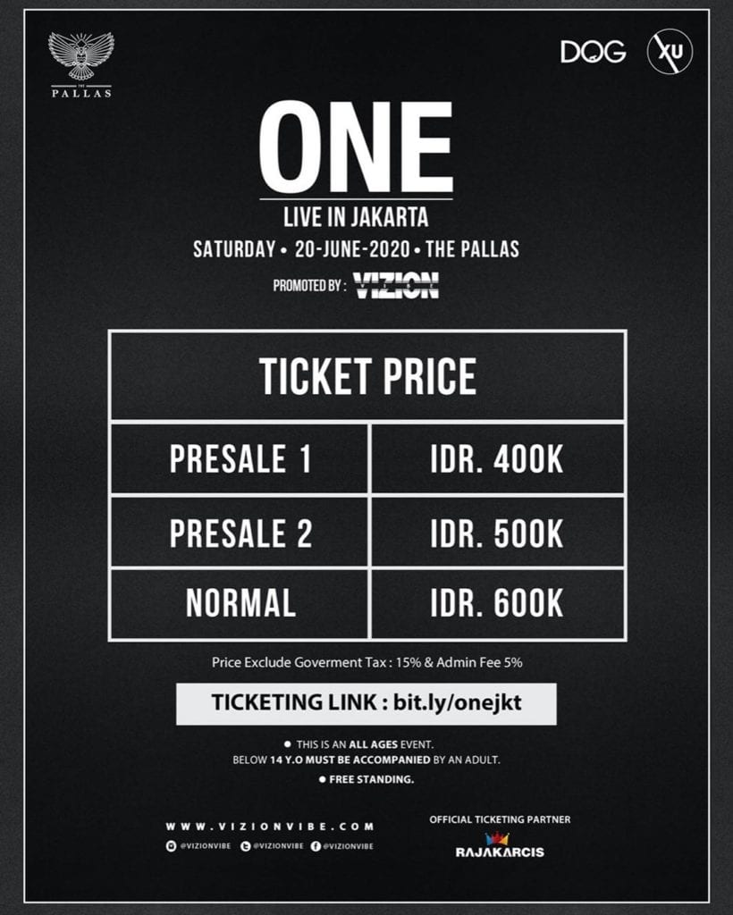 [UPCOMING EVENT] ONE Live in Jakarta - The Seoul Story