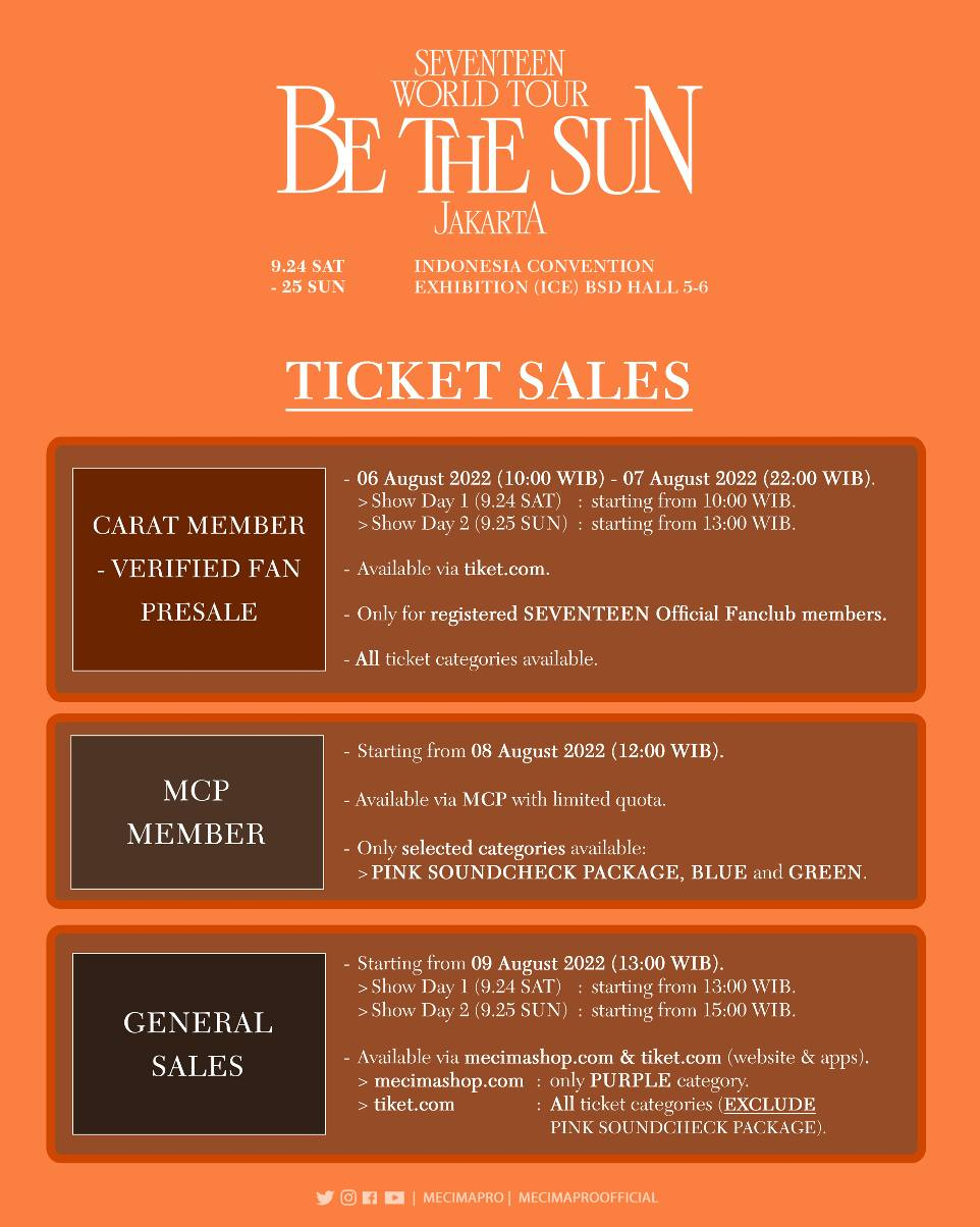 [UPCOMING EVENT] SEVENTEEN WORLD TOUR [BE THE SUN] IN JAKARTA - The ...