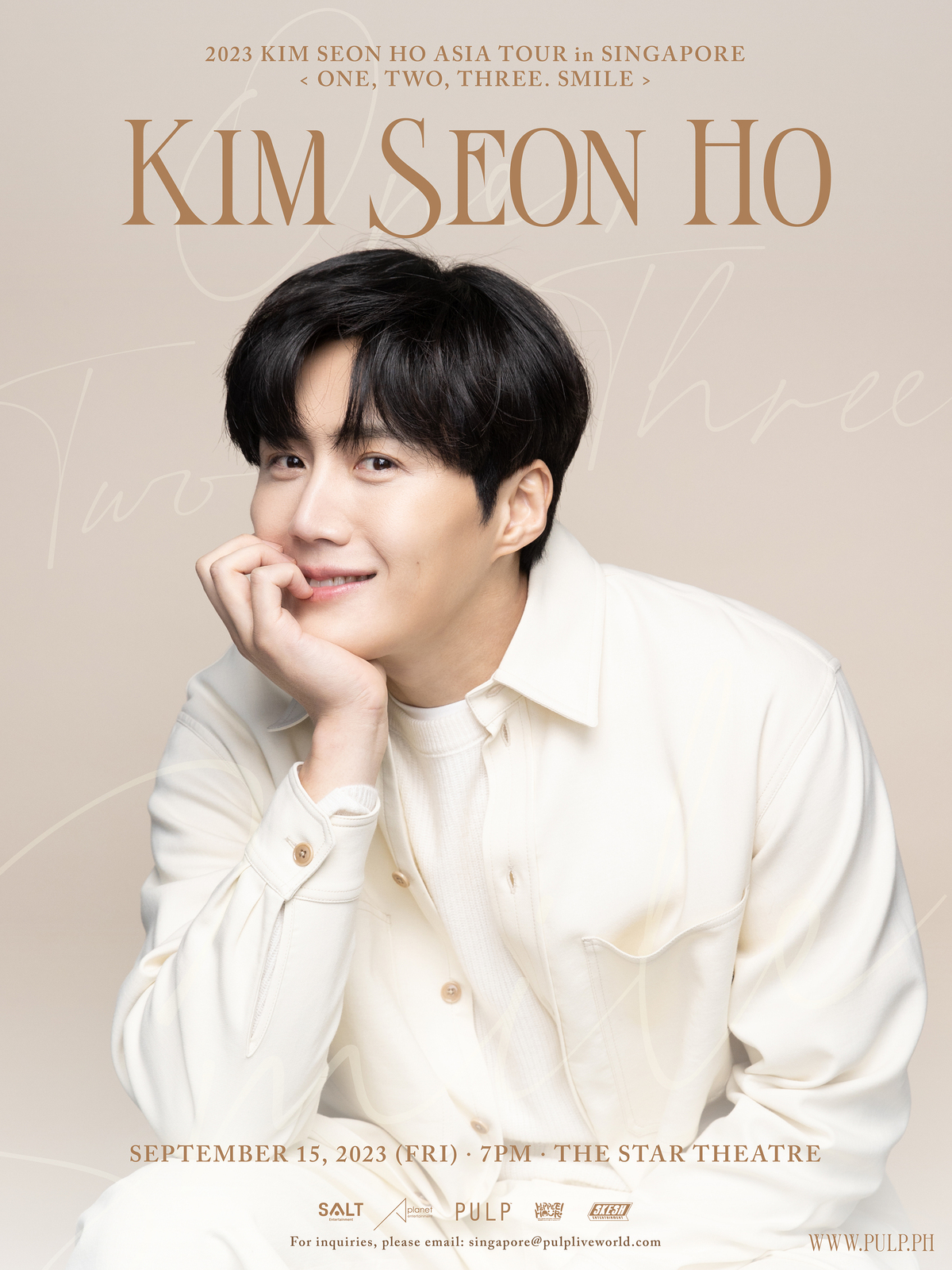 [UPCOMING EVENT] 2023 KIM SEON HO ‘ONE, TWO, THREE. SMILE’ ASIA TOUR IN ...