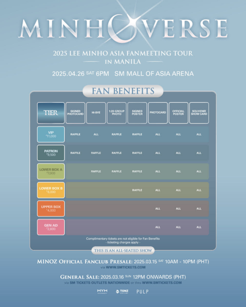 [UPCOMING EVENT] 2025 Lee Minho Asia Fanmeeting Tour ‘Minhoverse’ in ...